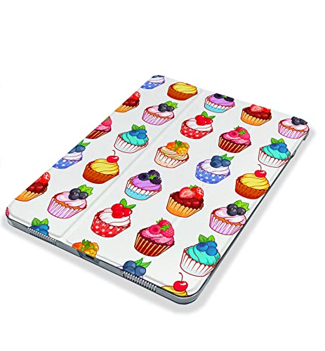 Cute Cake Cupcakes Sweets case Compatible with iPad Mini Air Pro 7.9 8.3 9.7 10.2 10.9 11 12.9 inch Pattern Cover New 2022 2021 Trifold Stand 3 4 5 6 7 8 9 Generation 500 (12.9 iPad Pro 3/4/5 gen)