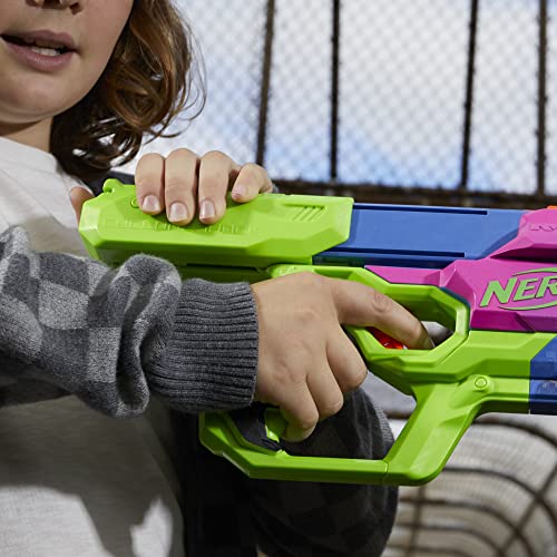 Nerf Mega CycloneShock Toy Blaster, Cybershock Color Style, 6-Dart Drum, 6 AccuStrike Mega Darts, Easy Priming (Amazon Exclusive)