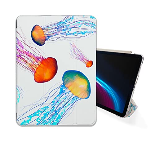Cute Jellyfish Nature Ocean case Compatible with iPad Mini Air Pro 7.9 8.3 9.7 10.2 10.9 11 12.9 inch Pattern Cover New 2022 2021 Trifold Stand 3 4 5 6 7 8 9 Generation 478 (7.9" Mini 4/5)