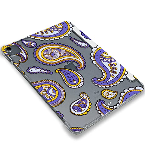 Abstract Purple Yellow Art case Compatible with iPad Mini Air Pro 7.9 8.3 9.7 10.2 10.9 11 12.9 inch Pattern Cover New 2022 2021 Trifold Stand 3 4 5 6 7 8 9 Generation 471 (11" Pro 1/2/3 gen)
