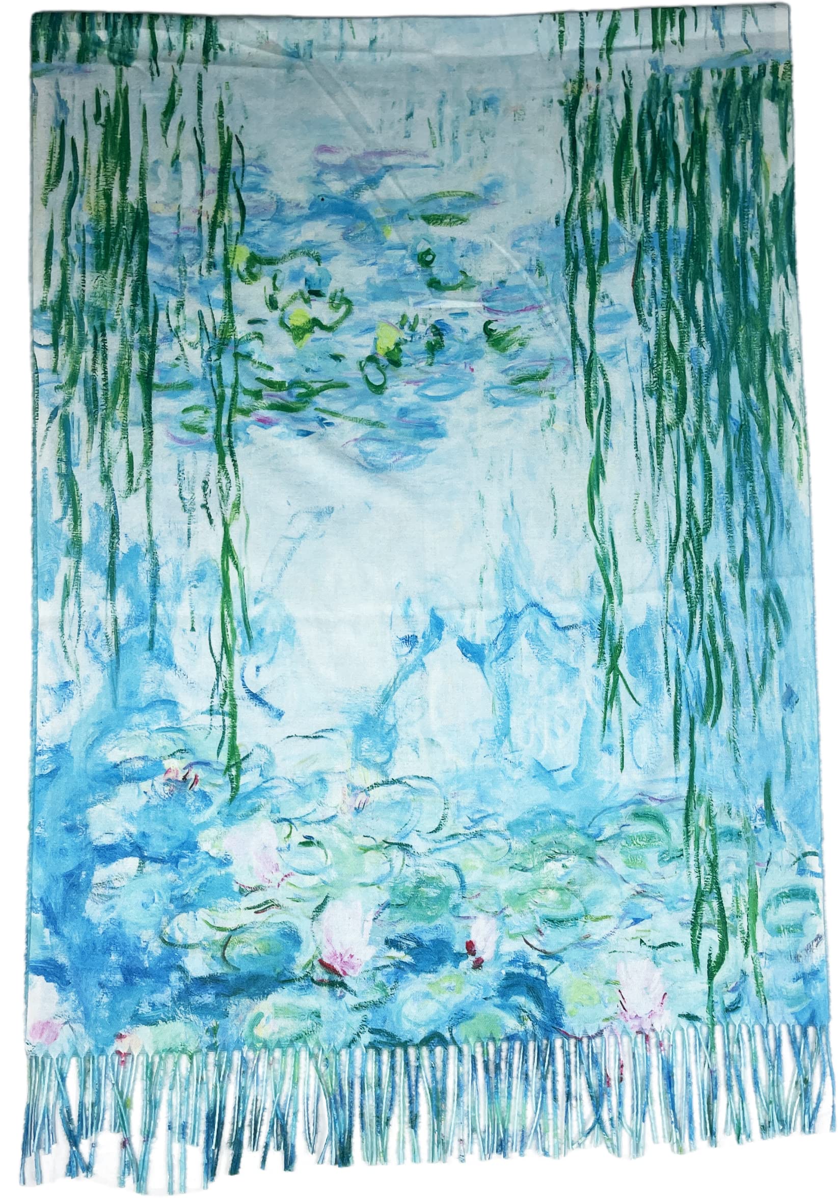 VIUJUH Soft Cashmere Feel Scarf Elegant Large Winter Warm Scarves Shawl Wrap Gifts Monet Klimt Van Gogh's Art Printed
