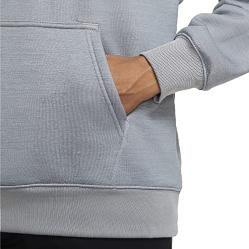 Nike Women's Therma All Time ESS Pullover Hoodie (as1, alpha, m, regular, regular, Standard, Particle Grey/Heather/Black, Medium)
