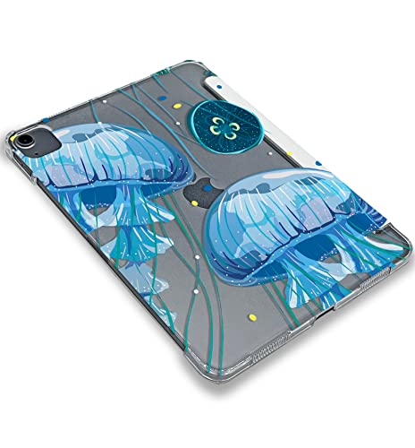 Cute Jellyfish Nature Ocean case Compatible with iPad Mini Air Pro 7.9 8.3 9.7 10.2 10.9 11 12.9 inch Pattern Cover New 2022 2021 Trifold Stand 3 4 5 6 7 8 9 Generation 453 (11" Pro 1/2/3 gen)