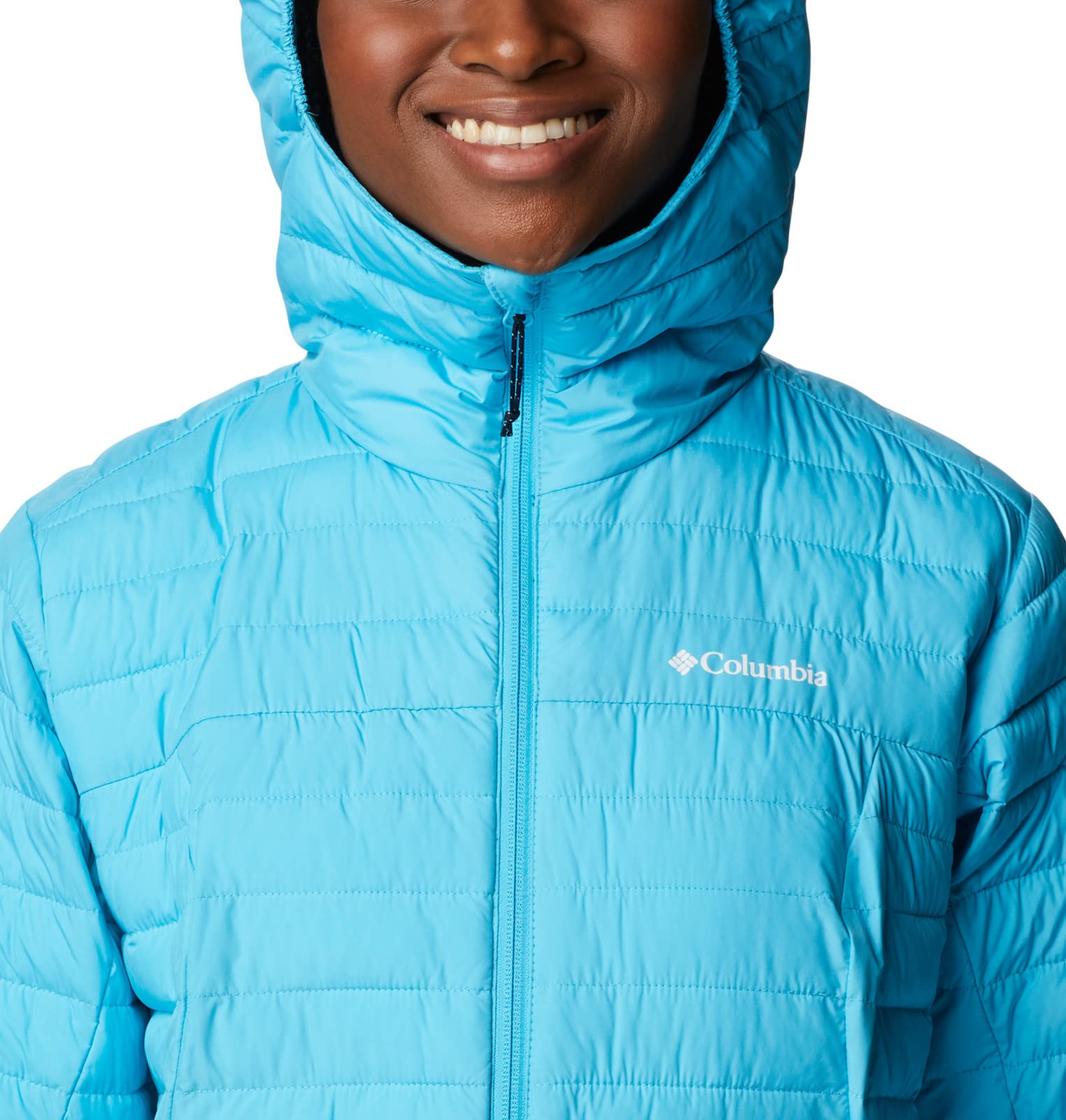 Columbia Women's Silver Falls Hooded Jacket, Atoll, X-Large