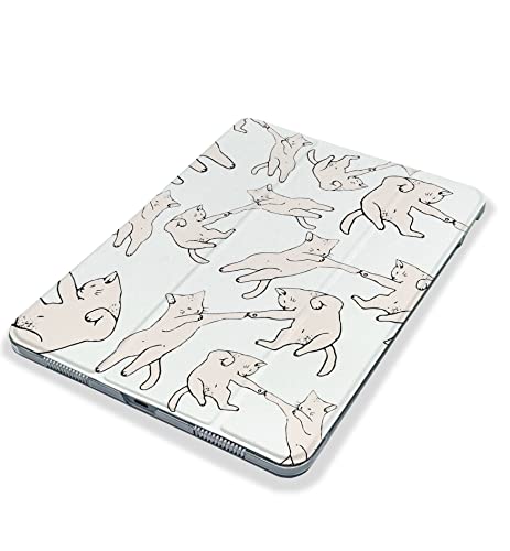 Renaissance Creation of Adam Cats case Compatible with iPad Mini Air Pro 7.9 8.3 9.7 10.2 10.9 11 12.9 inch Pattern Cover New 2022 2021 Trifold Stand 3 4 5 6 7 8 9 Generation 427 (10.9" Air 4)