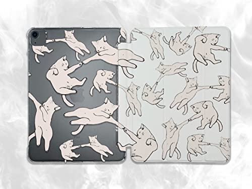 Renaissance Creation of Adam Cats case Compatible with iPad Mini Air Pro 7.9 8.3 9.7 10.2 10.9 11 12.9 inch Pattern Cover New 2022 2021 Trifold Stand 3 4 5 6 7 8 9 Generation 427 (10.9" Air 4)