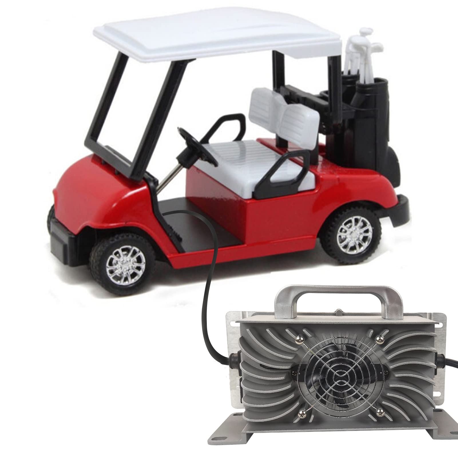 CAPTOK 48V 15AMP Club Car Waterproof Battery Charger for 48 Volt Golf Carts