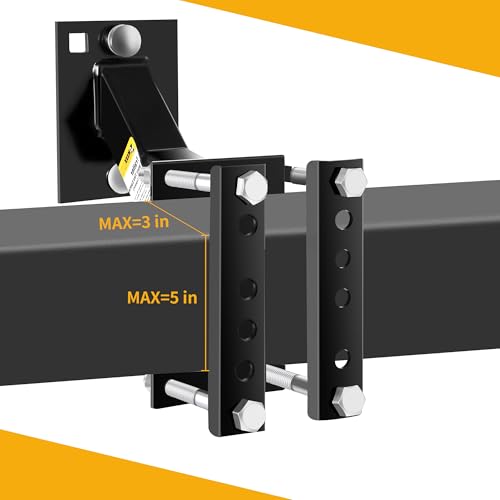 MaxxHaul 50214 Spare Tire Carrier Mount for Utility Boat Trailer Bracket Holds 4 Lugs (4 on 4" Bolt Pattern) and 5 Lugs (5 on 4-1/2" Bolt Pattern) Trailer Wheels