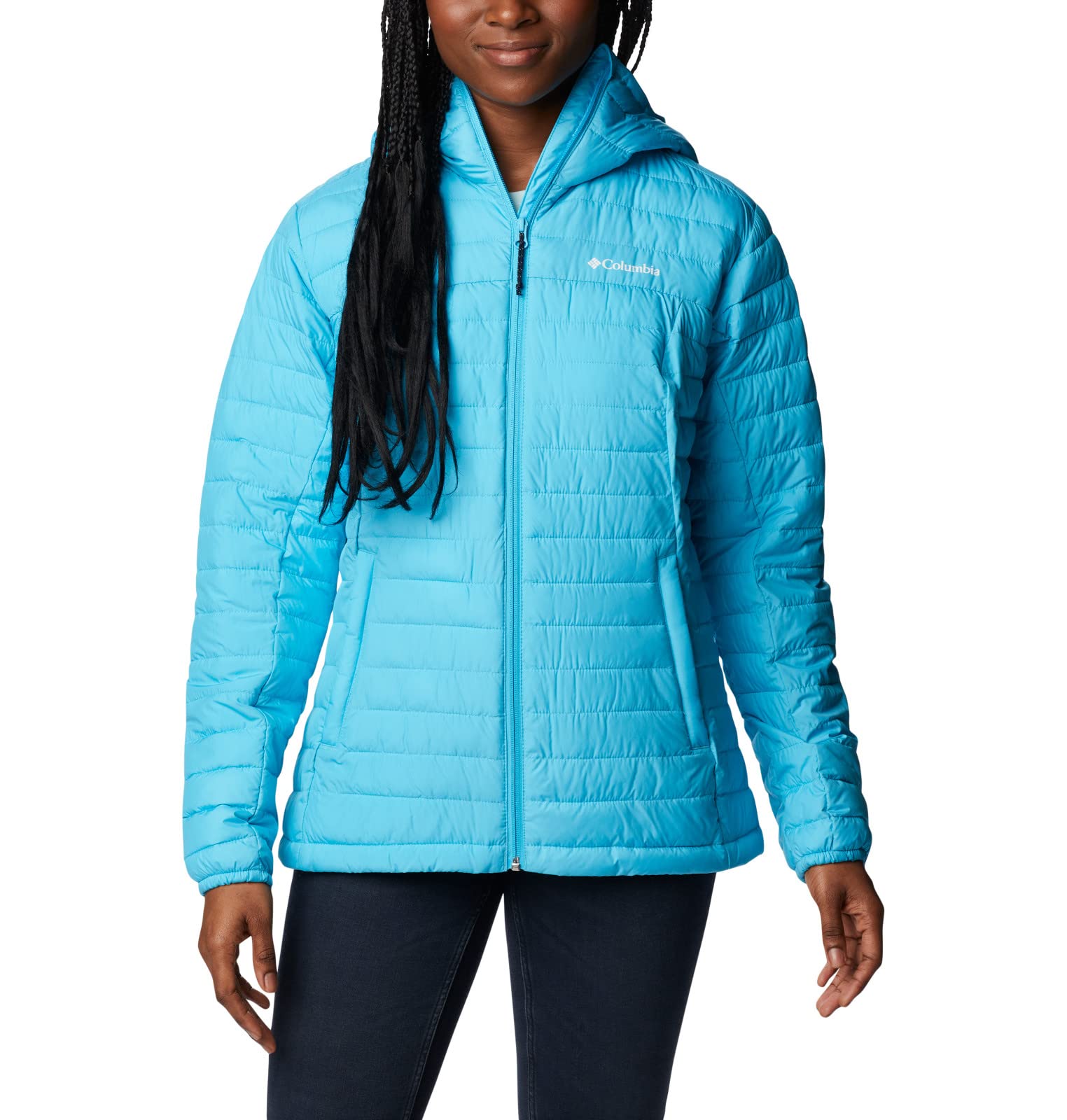 Columbia Women's Silver Falls Hooded Jacket, Atoll, Medium
