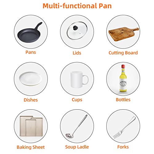 YUANNING Pot and Pan Organizer for Cabinet,Pots and Pans Organizer,Cutting Board Organizer,Pot Lid Organizer Rack,Cookware Cookie Sheet Dish Baking Sheet Lid Holder Kitchen Cabinet Organizer