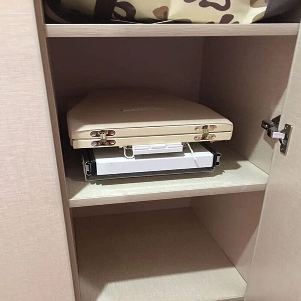Pull Out Ironing Board 12” x 32” Retractable Hidden Ironing Board Closet Foldable Ironing Board with Heat-Resistant Ironing Board Cover