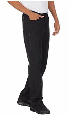 Eddie Bauer Men's Fleece Lined 2-Way Stretch Tech Pant (40W x 30L, Black)