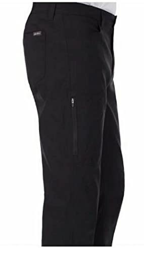 Eddie Bauer Men's Fleece Lined 2-Way Stretch Tech Pant (40W x 30L, Black)