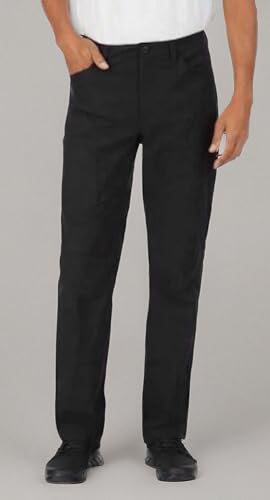 Eddie Bauer Men's Fleece Lined 2-Way Stretch Tech Pant (40W x 30L, Black)