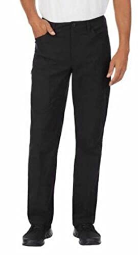 Eddie Bauer Men's Fleece Lined 2-Way Stretch Tech Pant (40W x 30L, Black)
