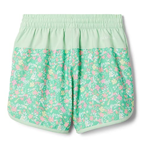 Columbia Toddler Girls Sandy Shores Boardshort, Light Jade Mini-Biscus/Key West, 2T