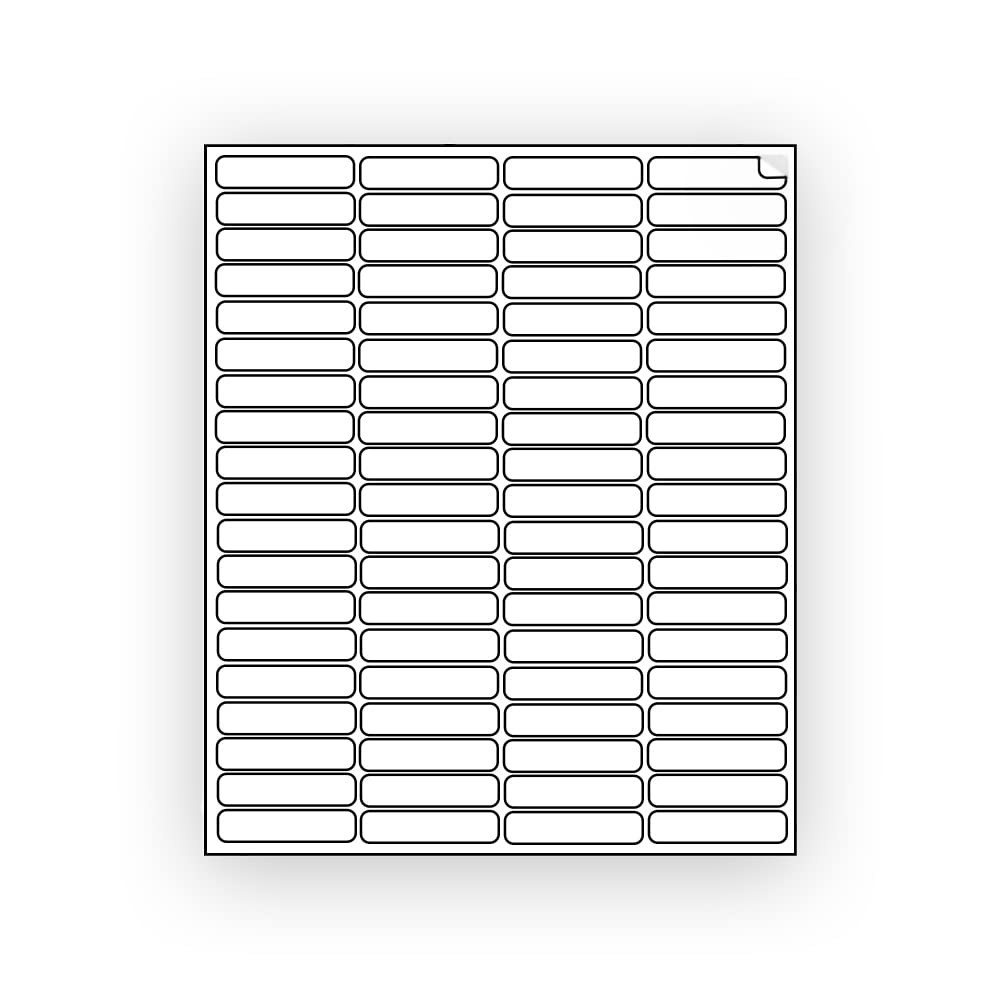 800 EcoSwift Shipping Labels 1 3/4 x 1/2 inches Mailing Address Return Inventory Blank White Self Adhesive for Laser Inkjet Printer 1.75 x 0.5