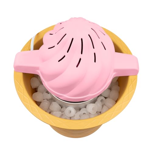 Nostalgia Electric Ice Cream Maker - Old Fashioned Soft Serve Ice Cream Machine Makes Frozen Yogurt or Gelato in Minutes - Fun Kitchen Appliance - Pink - 4 Quart