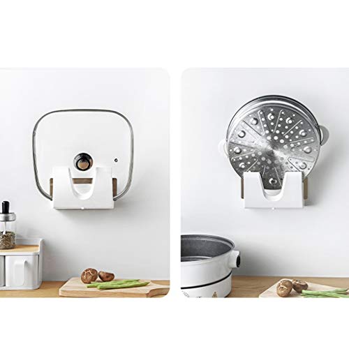DRNKS Lid Rack Kitchen Suction Cup Wall-mounted Non-perforated Cutting Board Rack Cutting Board Rack Storage Shelf Artifact Applicable to kitchen stove