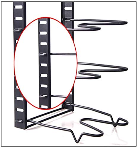 DRNKS Pan Pot Clips Multi Double Layers Household Kitchen Door Back Iron Storage Rack Pan Lids Holders Nail Pot Lid Rack Storage Lid And Spoon Rack-Pot Lid Pan Storage Rack Applicable to kitchen stove