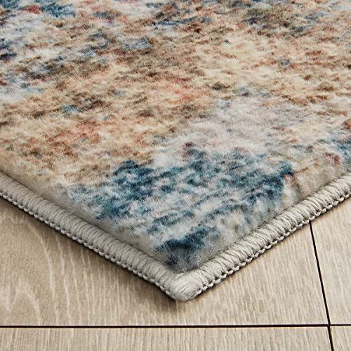 Area Rug Living Room Rugs: 8x10 Indoor Soft Fluffy Rug Abstract Carpet for Bedroom Kitchen Dining Room Floor Washable Plush Throw Large Accent Rug Home Office Nursery Decor - Multi