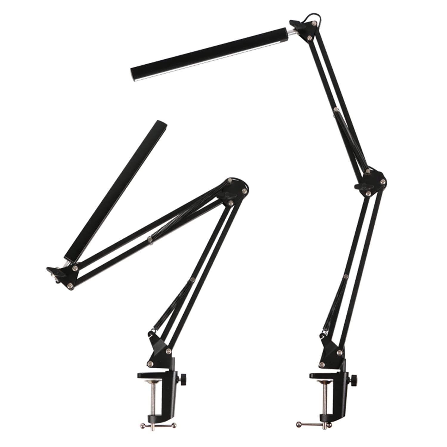 Desk Lamp,12W Eye-Caring Metal Swing Arm Desk Lamp with Clamp, 20 Brightness Dimmable Clamp Desk Light with Memory Function, 360 Degree Spin Architect Table Desk Lamps for Dorms, Studios Reading