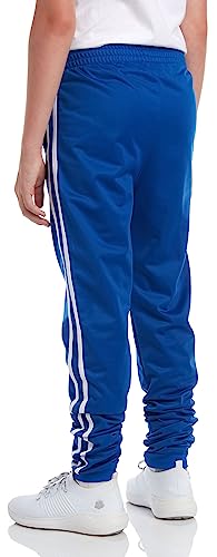 iXtreme Boys’ Sweatpants – 4 Pack Active Tricot Jogger Track Pants with Pockets – Performance Sweatpants for Boys (8-20), Size 10/12, Black/Dark Grey/Navy/Royal
