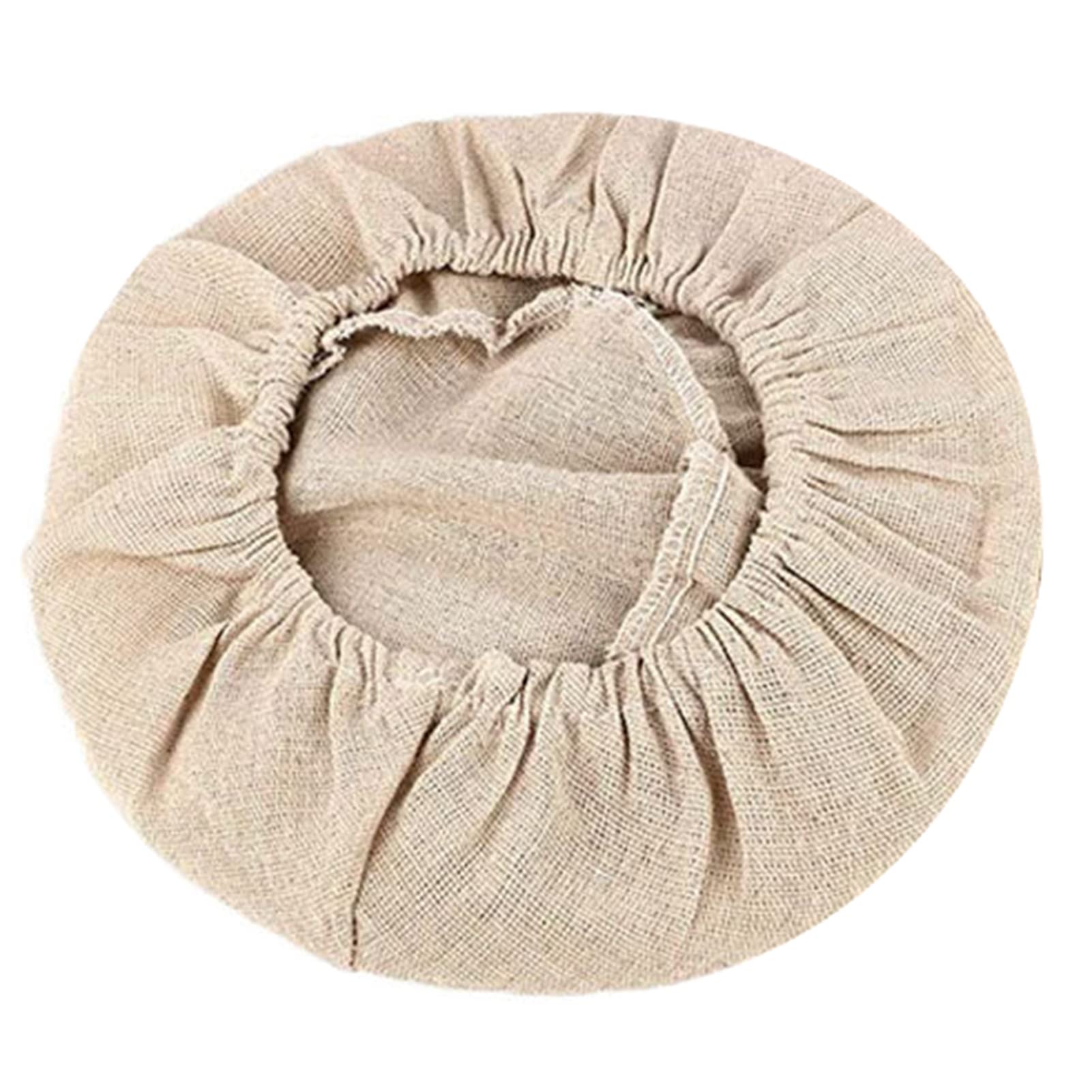 D-GROEE Pastry Proofing Basket Liner Bread Making Basket Cloth Liner Baking Supplies Food Grade for Home 17cm