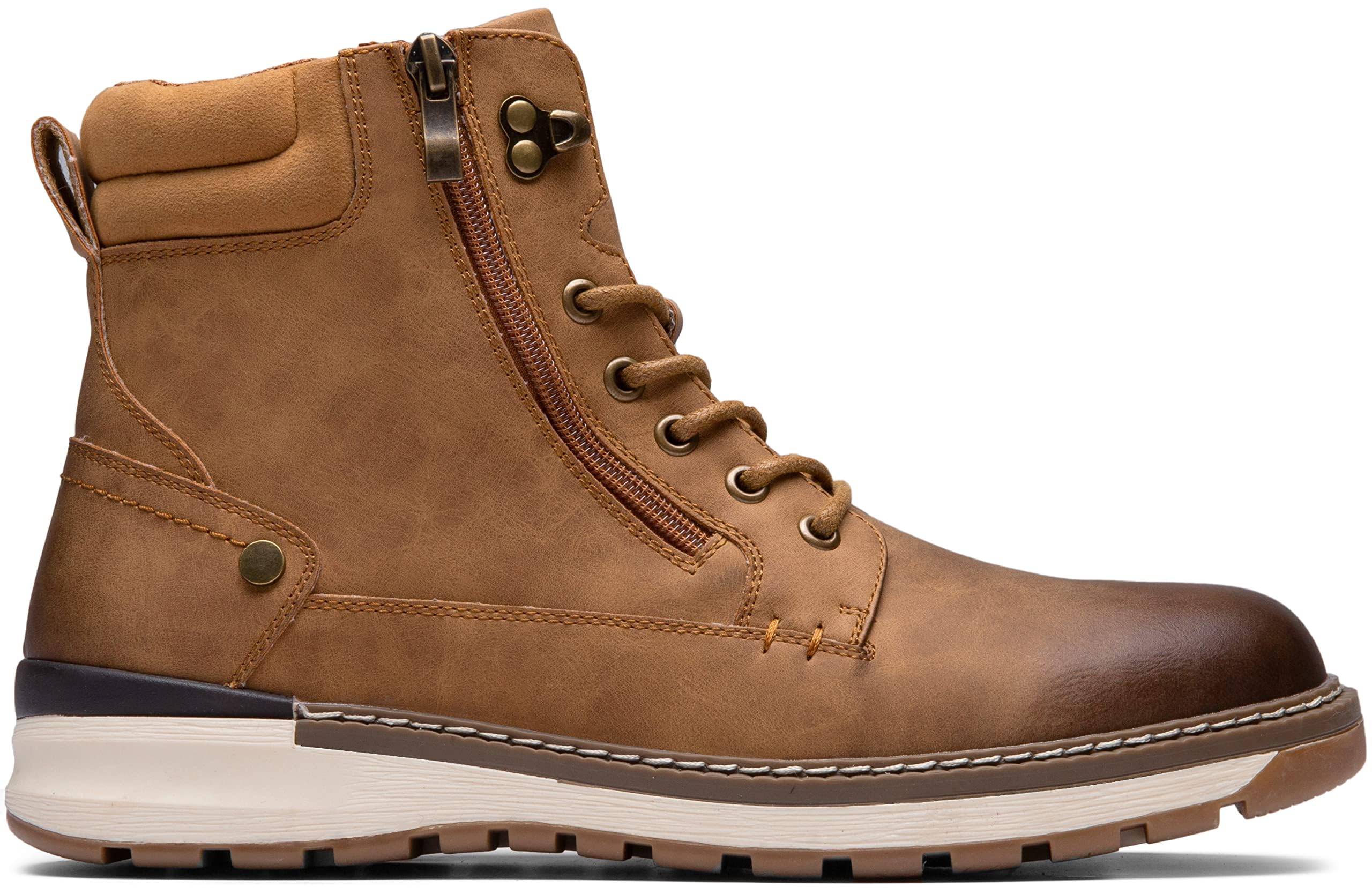 Vostey Boots for Men Comfortable Casual Chukka Mens boot(BMY8051 brown 10)