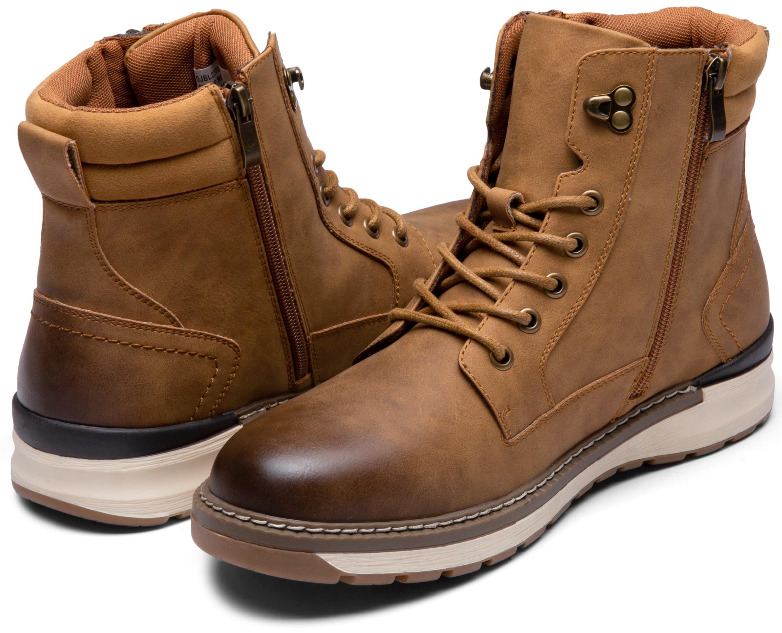 Vostey Boots for Men Comfortable Casual Chukka Mens boot(BMY8051 brown 10)