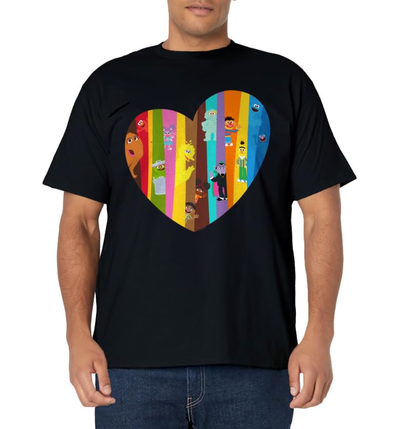 Sesame Street Heart Of Many Colours With Gabrielle and Tamir T-Shirt