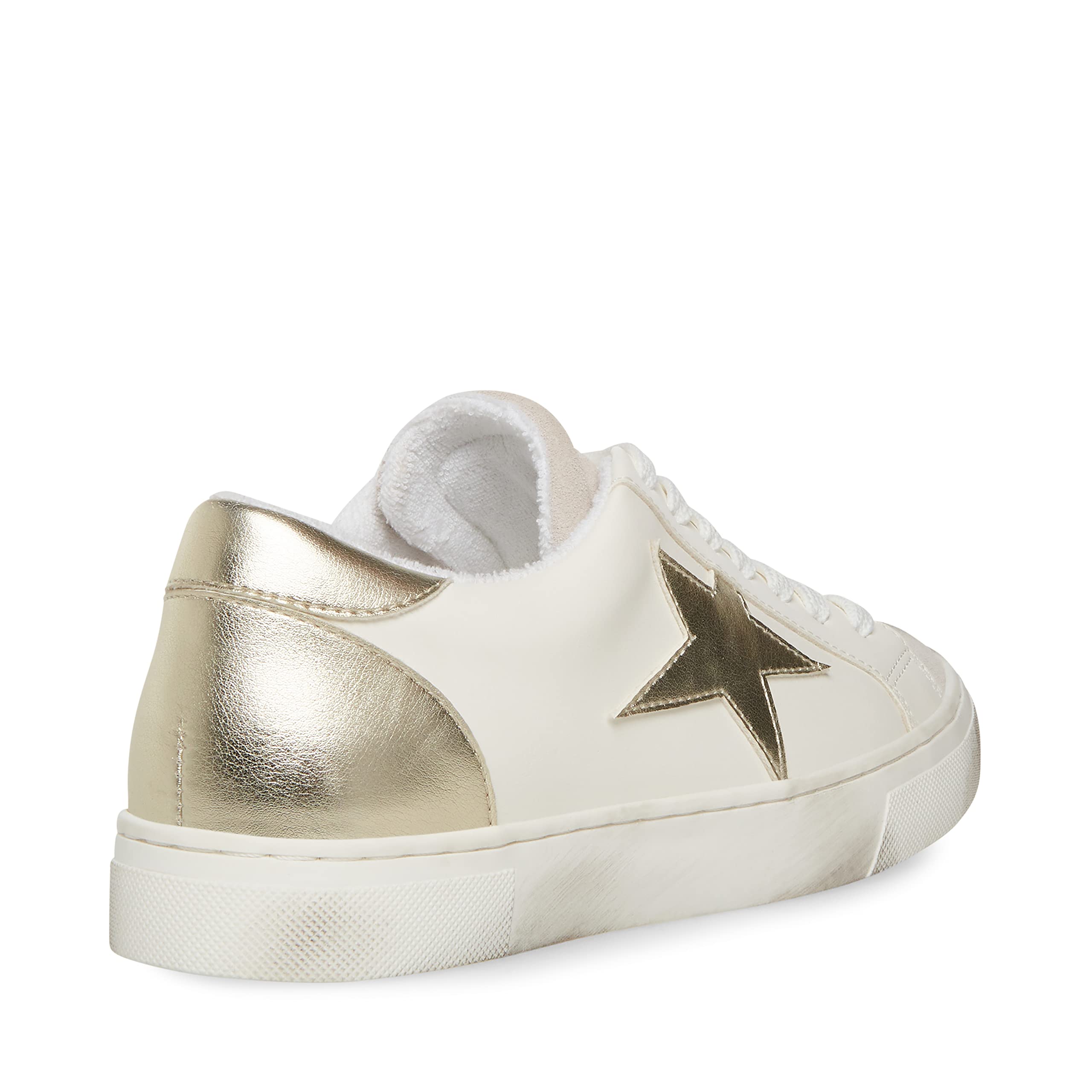 Steve Madden Women's Rezume Sneaker, White, 8