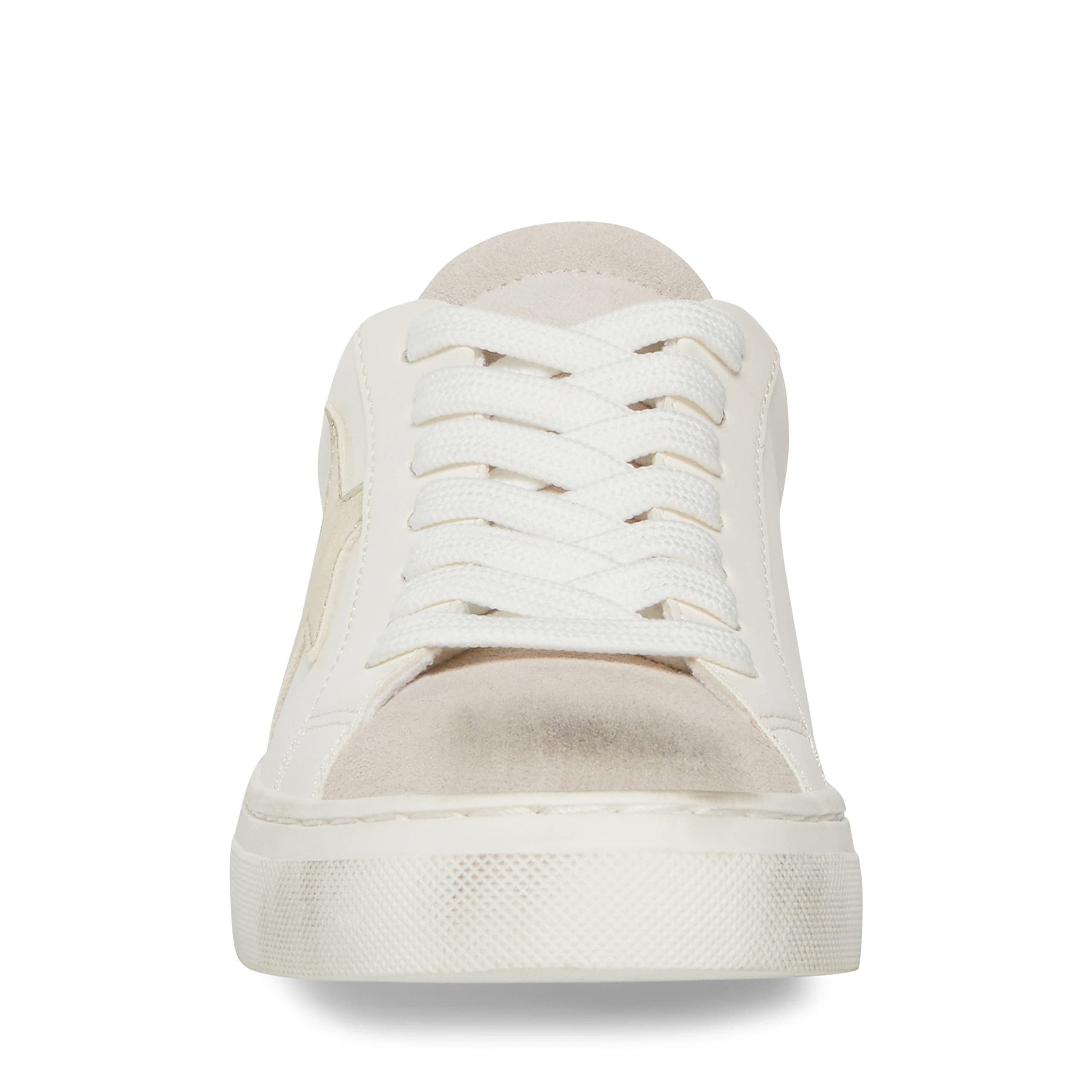 Steve Madden Women's Rezume Sneaker, White, 8