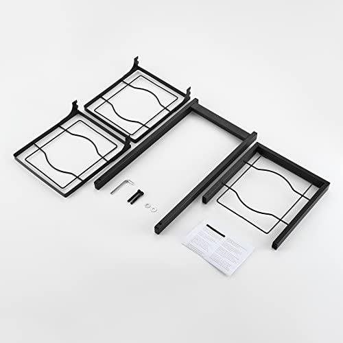 KES Pots and Pans Organizer Adjustable Pot Rack Metal Pan Holder, Heavy Duty Cookware Organizer Pot Rack Organizer Pot Storage Matte Black, KUR510-BK
