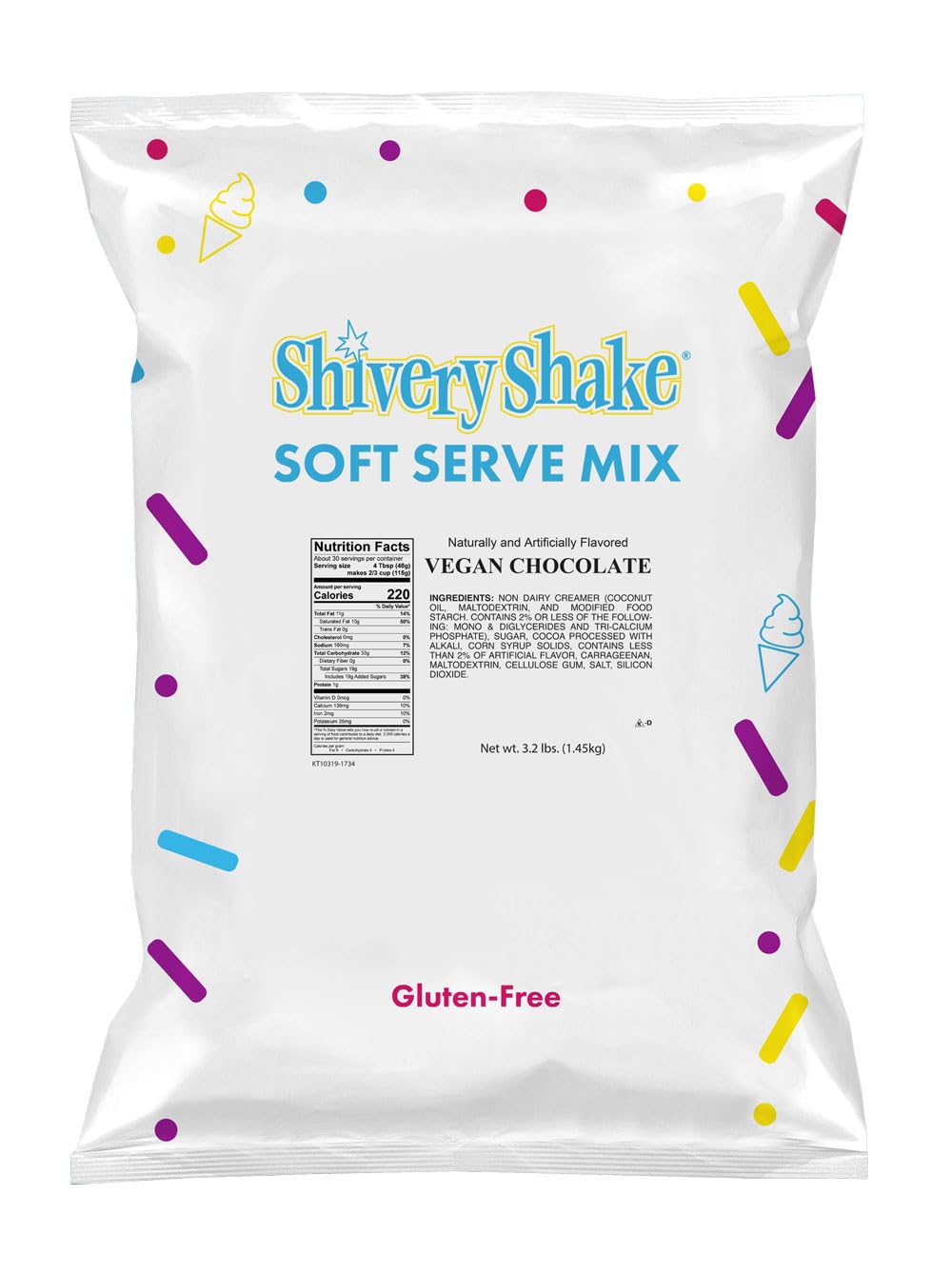 Shivery Shake VEGAN Chocolate Soft Serve Ice Cream Mix