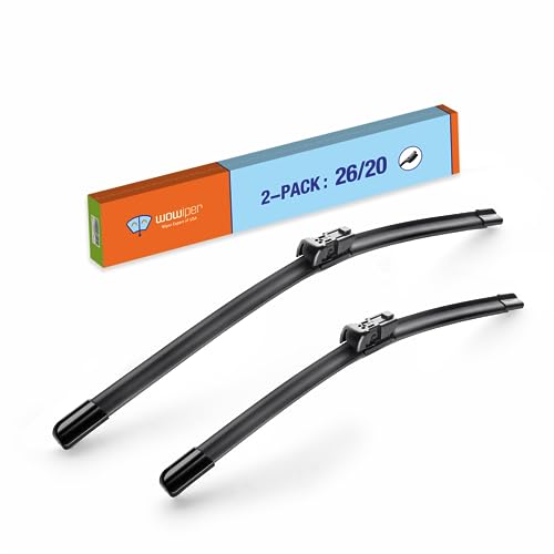 WOWIPER Factory Wipers for Volvo S60 2011-2018 S80 2007-2016 V60 2013-2014+More, 26"/20" (PACK of 2) Top Lock 19mm Windshield Wiper Blades