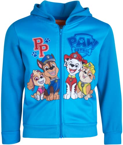 Nickelodeon Boys' 3 Piece Sweatsuit Set - Jogger Pants, Zip Up Hoodie Sweatshirt, and T Shirt (2T-7), Size 4, Work Hard/Black/Grey