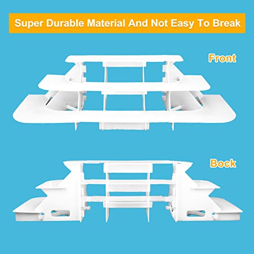 MgcSTEM Portable Product Display Rack || While Waterproof Display Shelf for Vendors,Craft Fair Display stand,Craft shows,Farmers Market Display, Trade Show Supplies