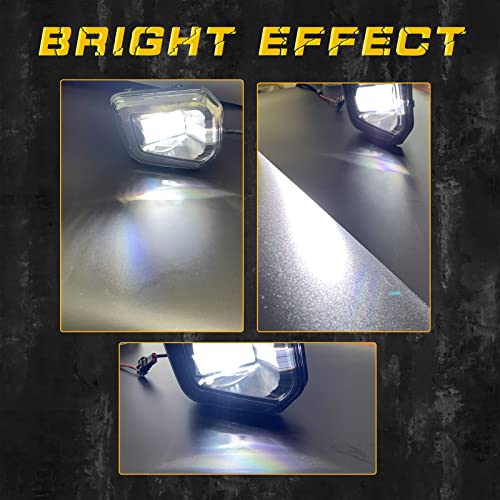 LED Fog Lights Assembly Pair for 2016 2017 2018 2019 2020 2021 2022 2023 Toyota Tacoma(Fits SR,SR5 Model Only), 1 Pair Bumper Driving Fog Lamps