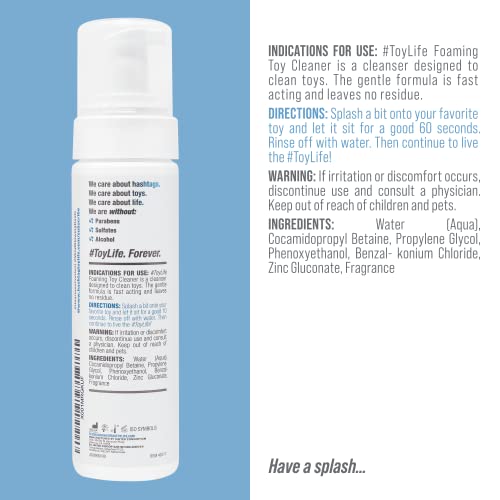 #ToyLife Foaming Toy Cleaner, Easy to Use Dispenser, Measured Pump for Perfect Amount, 7 Fl Oz