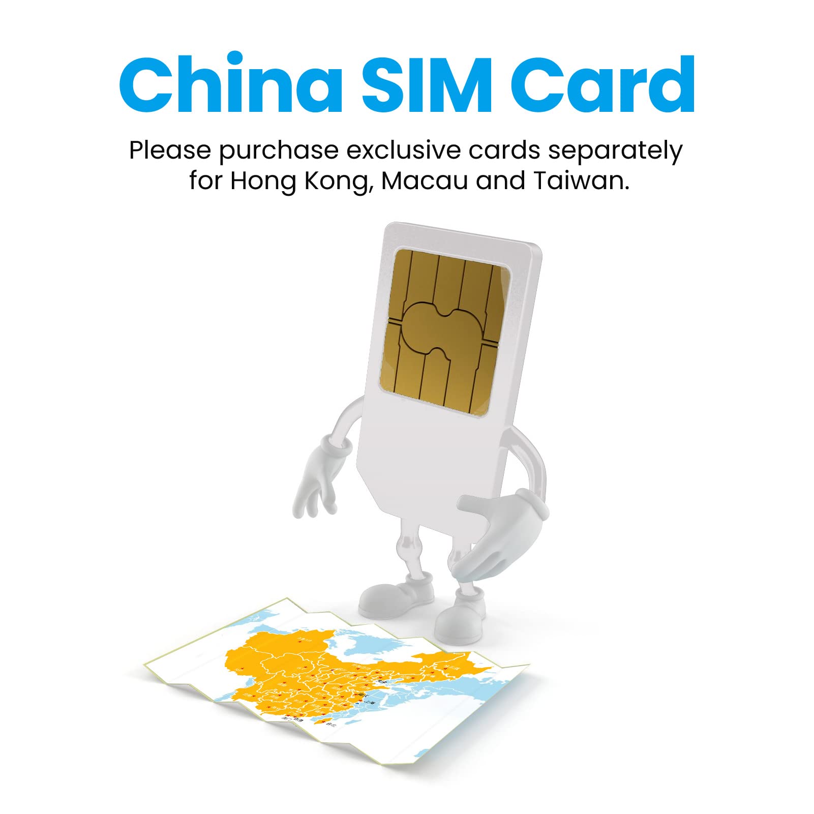 China SIM Card with Calls and Text 4G Network 30 Days 10GB Data 30 Minutes to Mainland China, Receiving SMS Free (Requires Real Name verification)