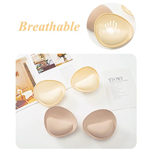 ONDY Thick Bra Pads Inserts, Breast Enhancers Inserts, Latex Bras Inserts Push Up Pads for Sports Bra Cups Swimsuit
