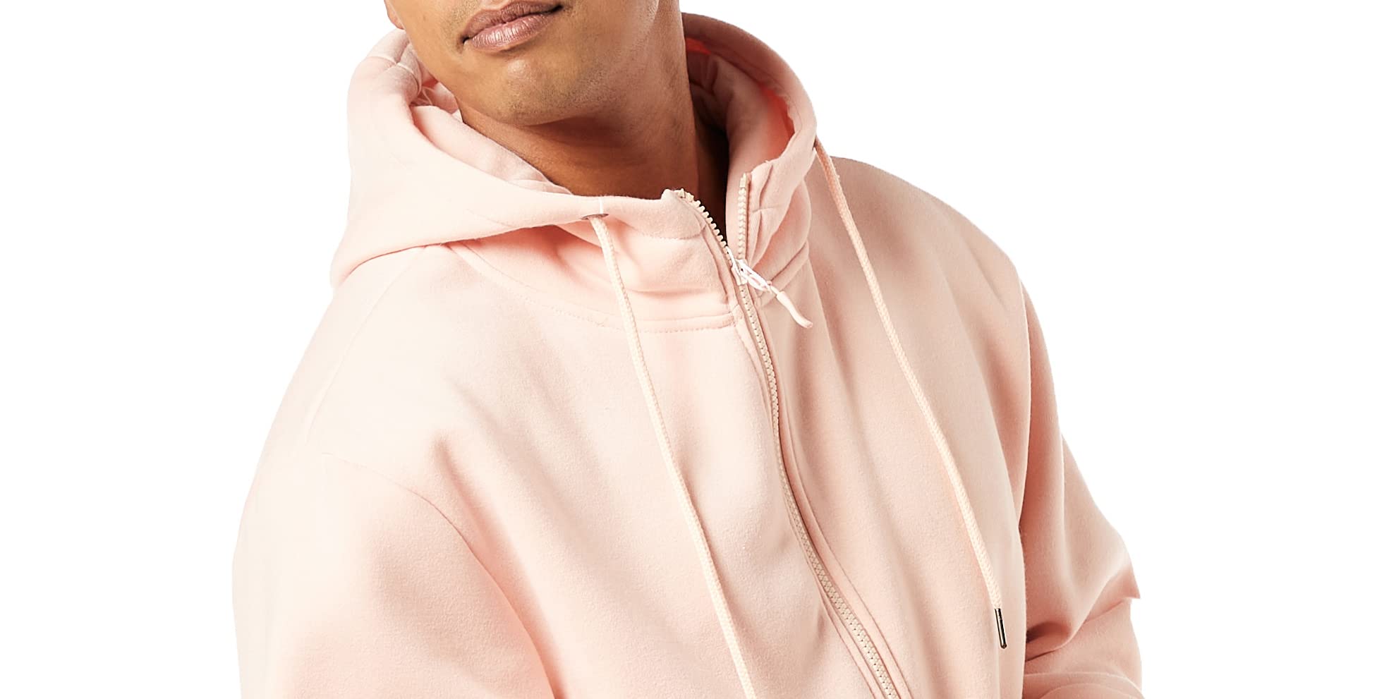STACY ADAMS MENS FASHION BASIC FLEECE JACKET AND PANT SET (MEDIUM, DUST PINK)