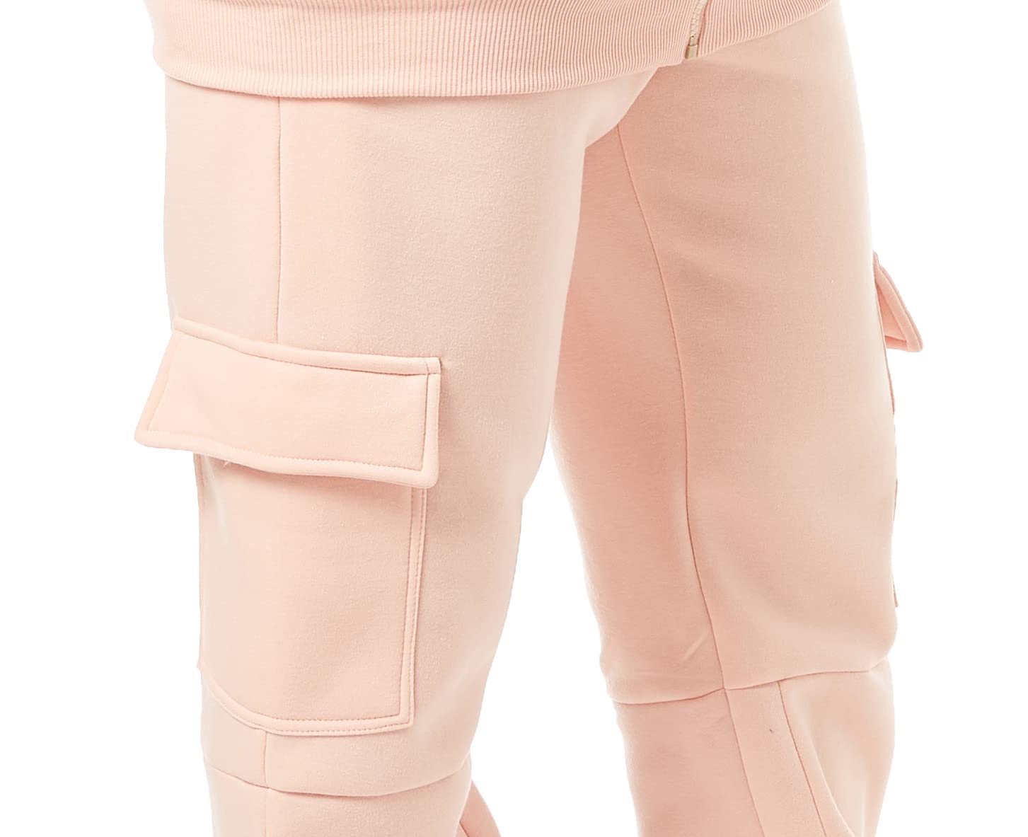 STACY ADAMS MENS FASHION BASIC FLEECE JACKET AND PANT SET (MEDIUM, DUST PINK)