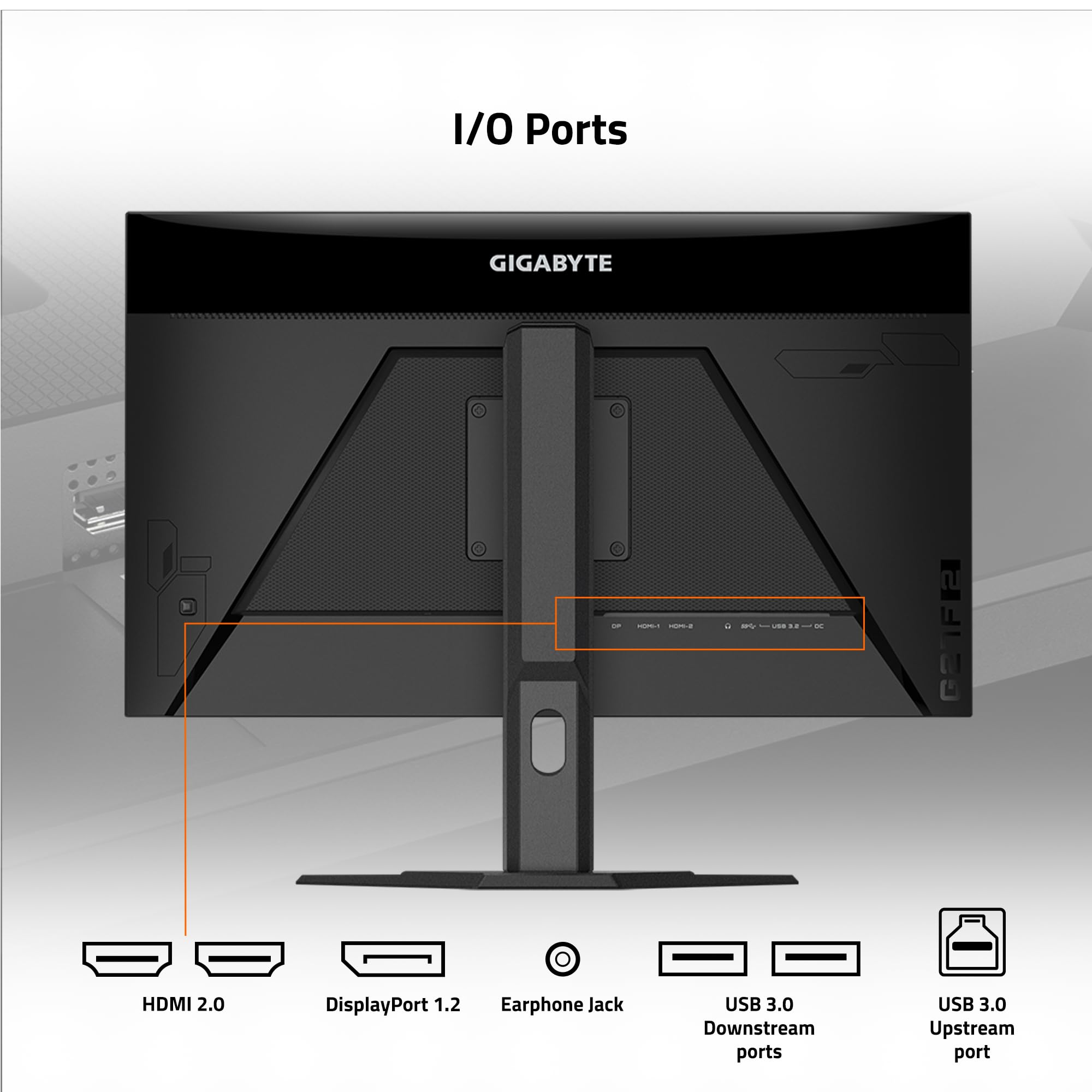GIGABYTE G27F 2 - 27" 165Hz 1080P Gaming Monitor, 1920 x 1080 SS IPS Display, 1ms (MPRT) Response Time, 95% DCI-P3, 1x Display Port 1.2, 2x HDMI 2.0/ USB 3.2 ,Black