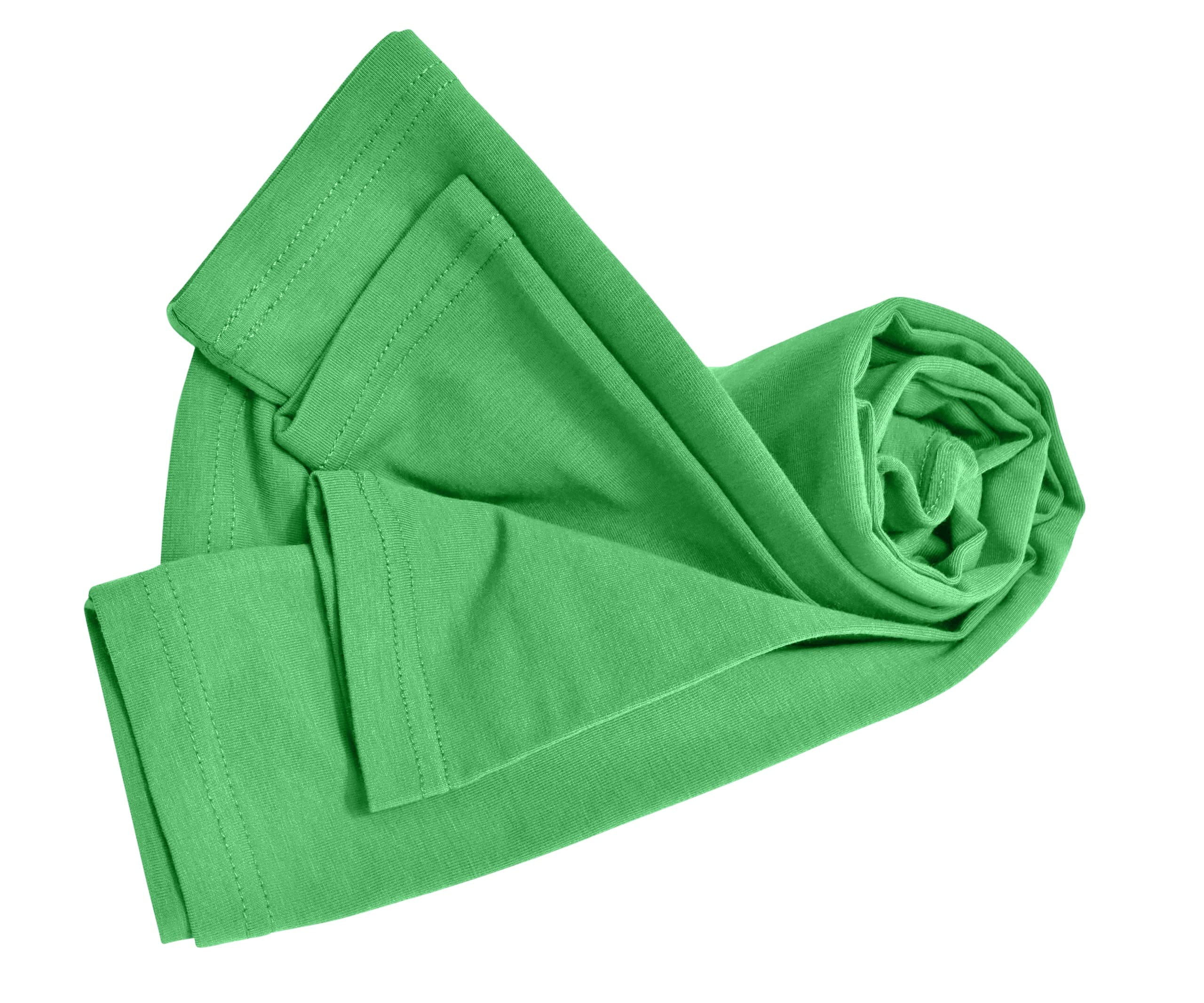 Cotton Essentials Women's Under Scrub Tee Crew Neck Long Sleeve T-Shirt (Light Green, Small)