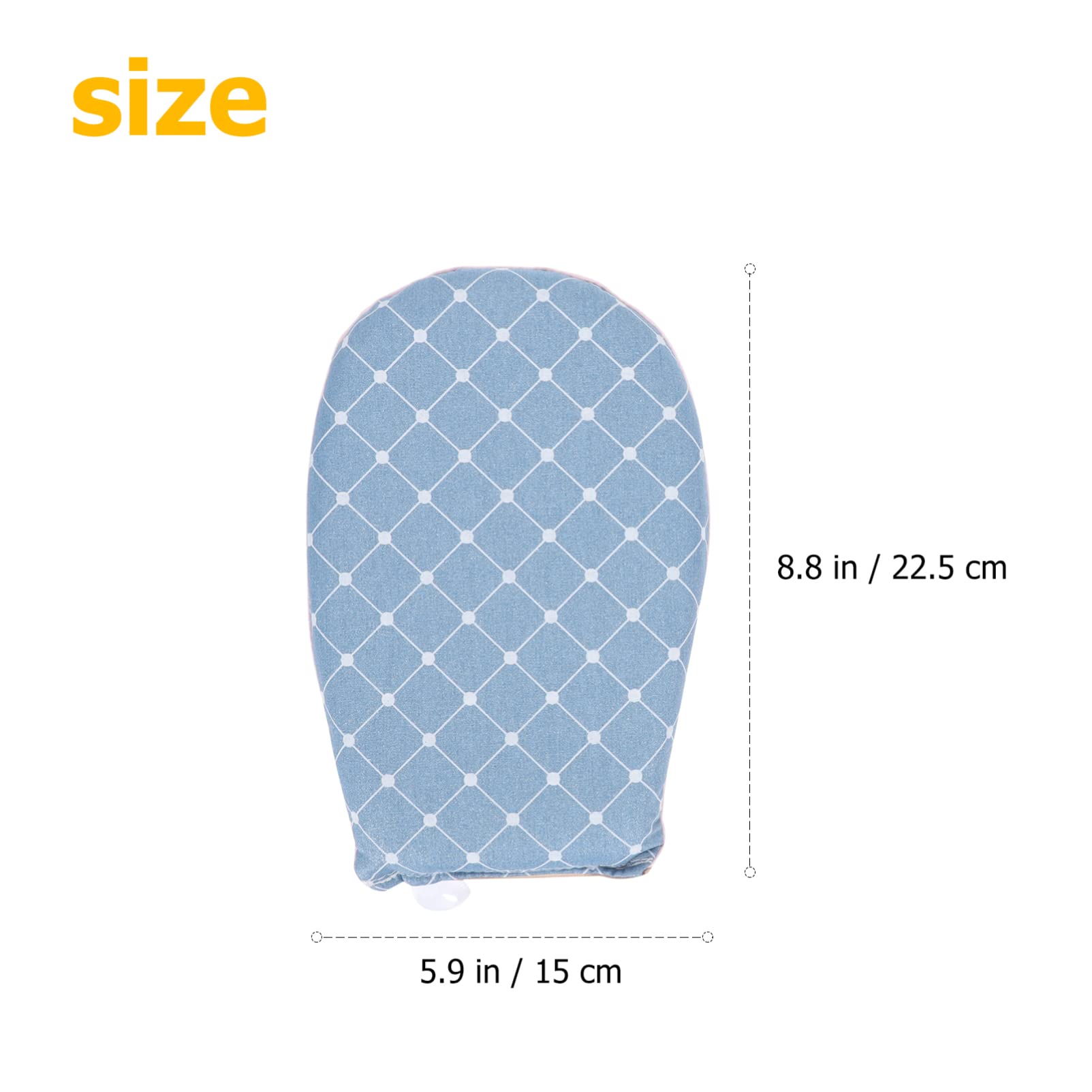 Zerodeko 2pcs Ironing Gloves Food Steamer Over The Door Ironing Board and Iron Holder Baking Gloves Mini Clothes Iron Garment Steaming Gloves Finger Button Sponge Household
