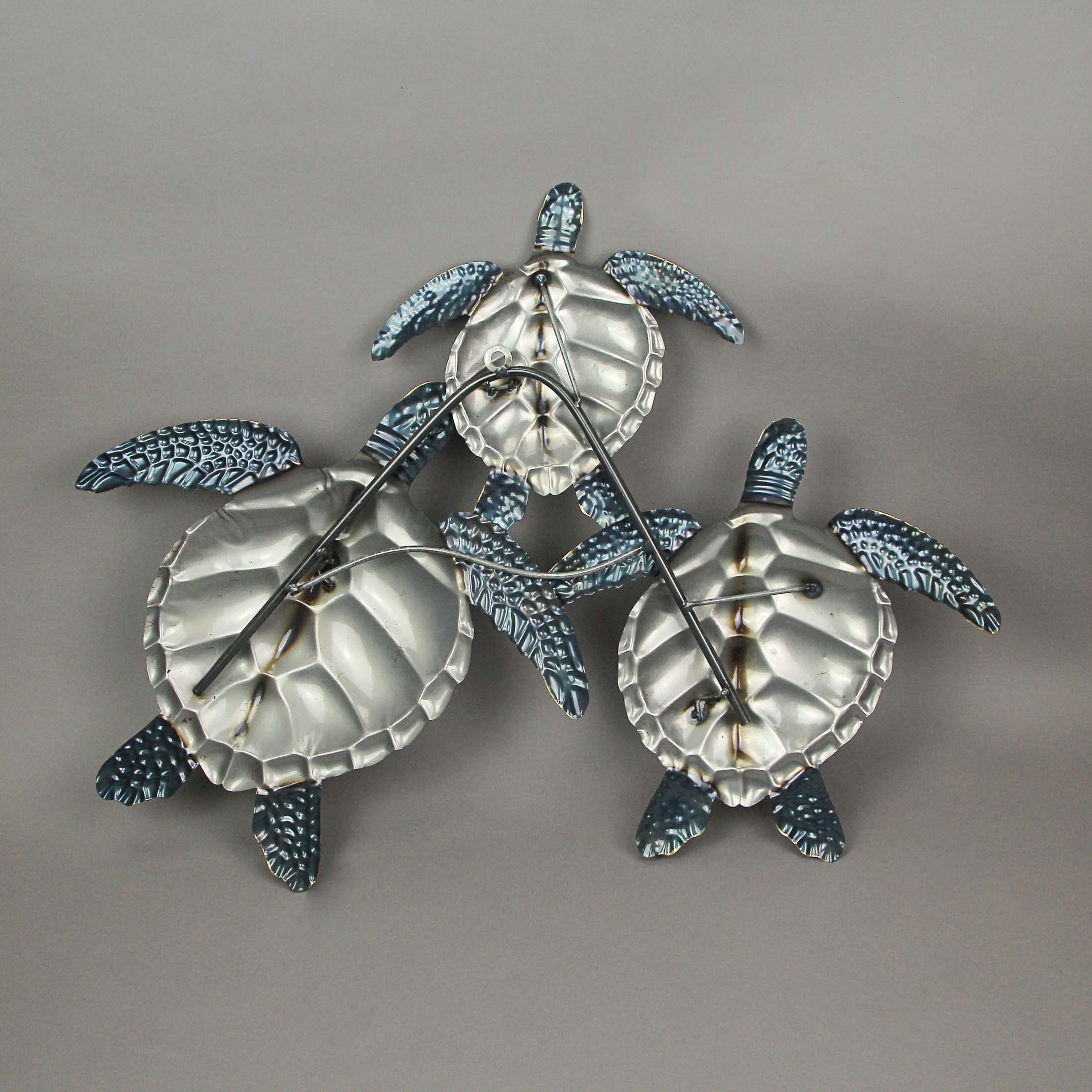 Chesapeake Bay 27" Brown/Blue Sea Turtle Trio