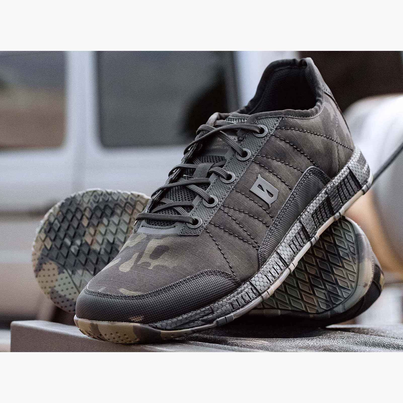 VIKTOS Men's Core 2 MC Sneakers | Lightweight Breathable Water-Resistant Sports Training Shoes with Heel-to-Toe Drop, Multicam Black, Size: 9