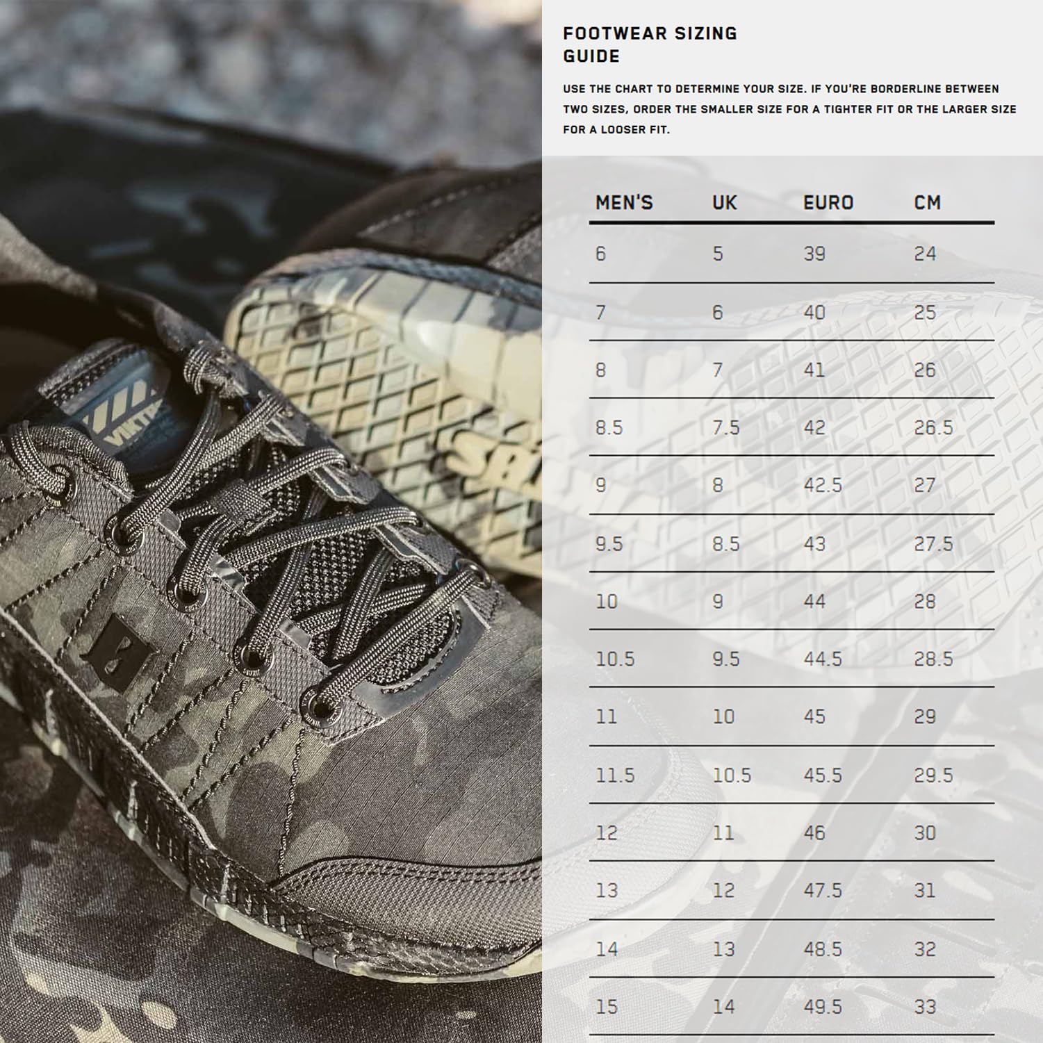 VIKTOS Men's Core 2 MC Sneakers | Lightweight Breathable Water-Resistant Sports Training Shoes with Heel-to-Toe Drop, Multicam Black, Size: 9